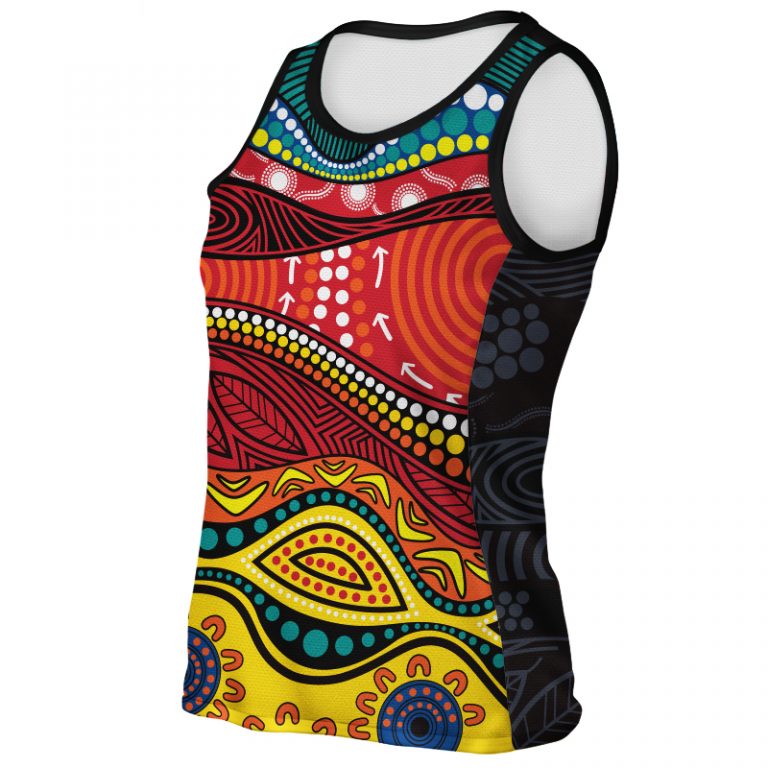 Indigenous Run Singlet - Red Oak Teamwear