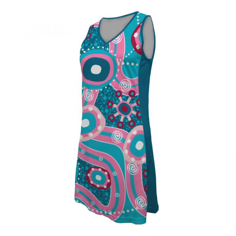Indigenous Netball Dress - Red Oak Teamwear